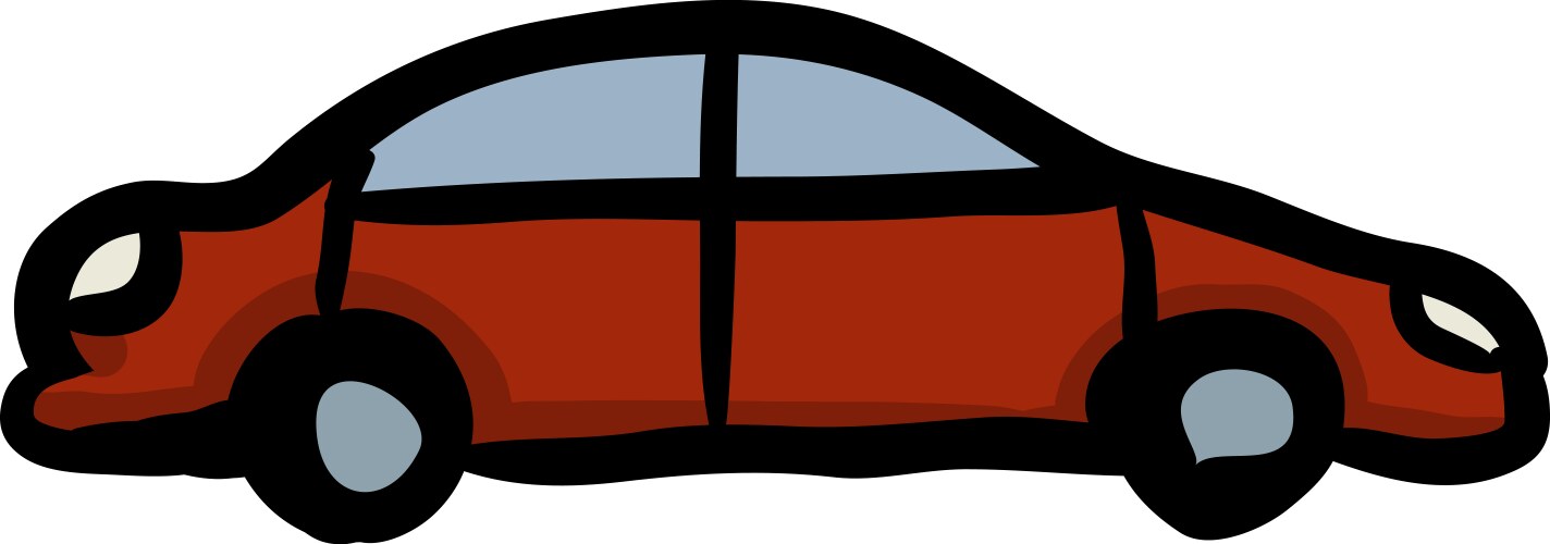 Pickup car doodle icon Royalty Free Vector Image