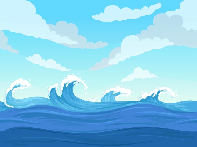 Cartoon Ocean Waves Vector Images (over 37,000)