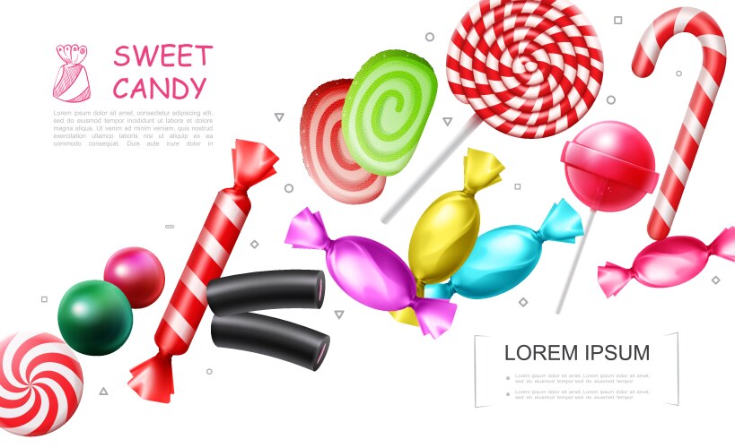 Candies Royalty Free Vector Image - VectorStock