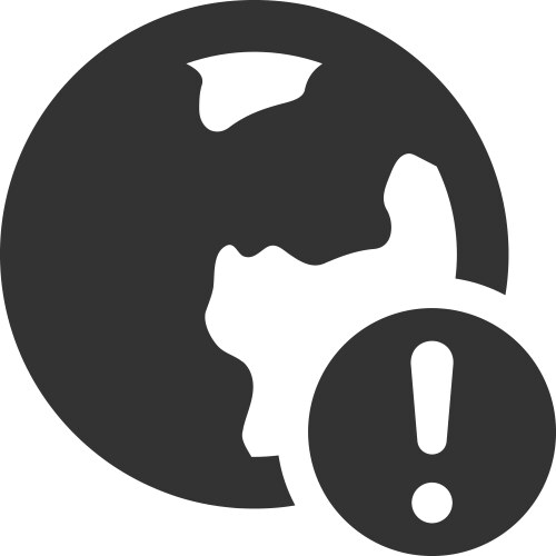 Alert warning icon Royalty Free Vector Image - VectorStock