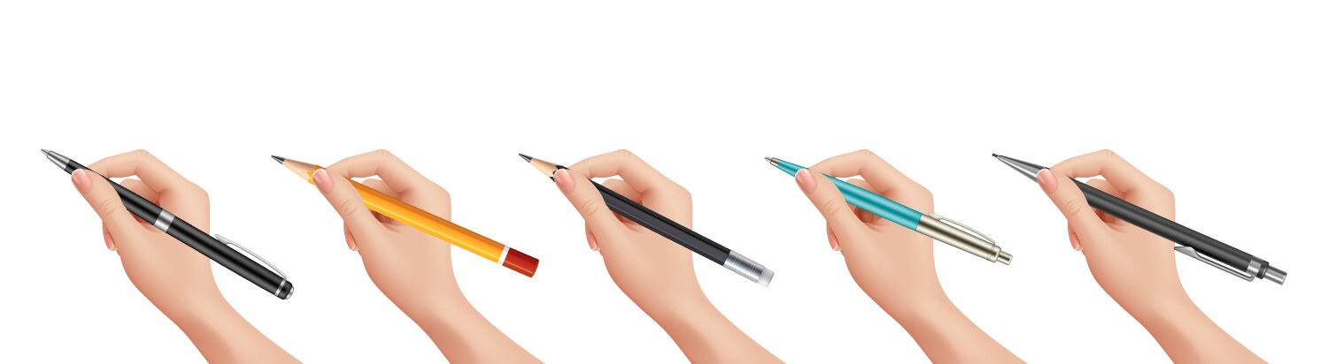 Hand Holding Pencil Vector Images (over 4,300)