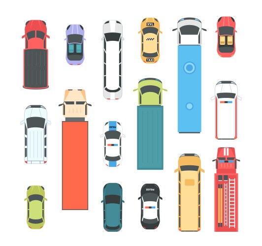 Car Plan View Vector Images (over 1,300)