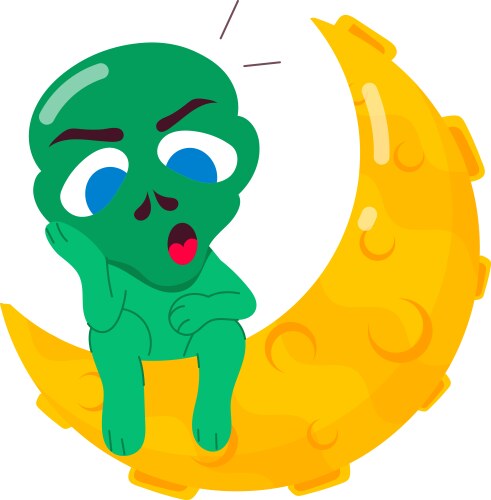 Weba comic style happy moon raining emoji Vector Image