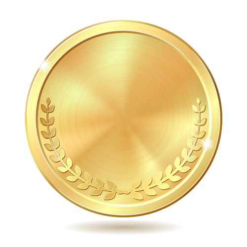 Gold coin Royalty Free Vector Image - VectorStock