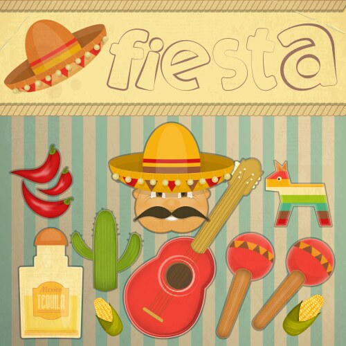 Mexican decoration Royalty Free Vector Image - VectorStock