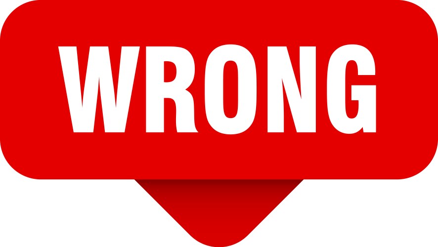 Wrong Png Vector Images (91)