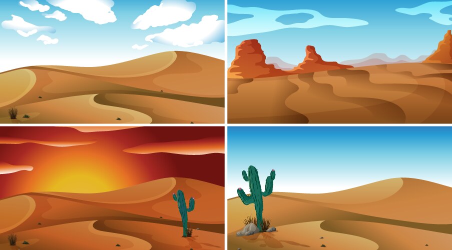 Desert Royalty Free Vector Image - VectorStock