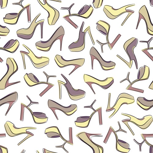 Shoe pattern Royalty Free Vector Image - VectorStock