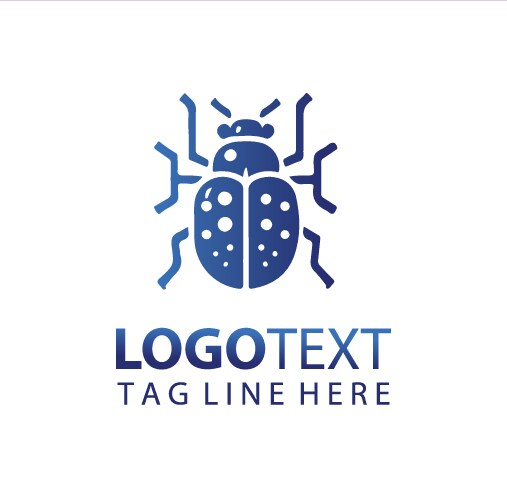 Bug logo Royalty Free Vector Image - VectorStock