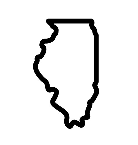 Illinois State Shape Vector Images (over 420)