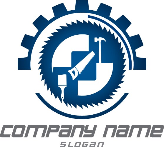 Metal saw logo Royalty Free Vector Image - VectorStock