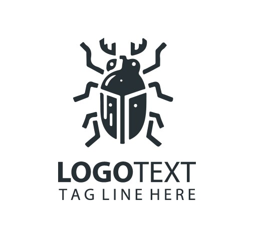 Bug logo (51796143) – Royalty-Free Vector | VectorStock