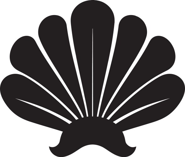 Coastal chic unveiled logo design shellfish Vector Image