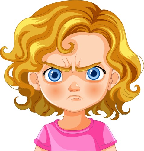 Angry Girl Cartoon Characters