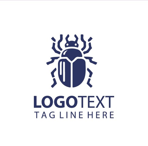 Bug logo Royalty Free Vector Image - VectorStock