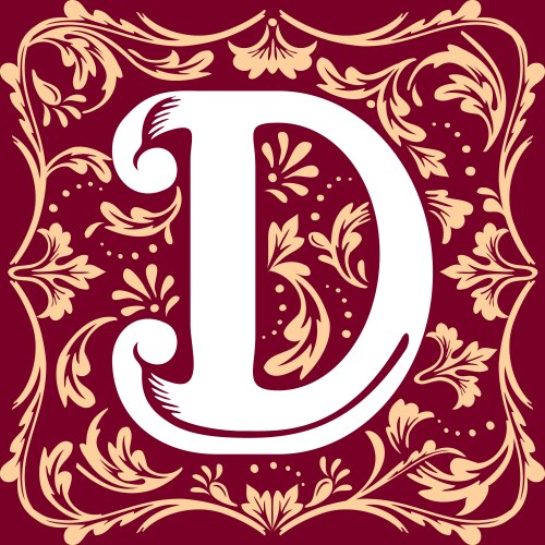 Vintage alphabet part 3 Royalty Free Vector Image