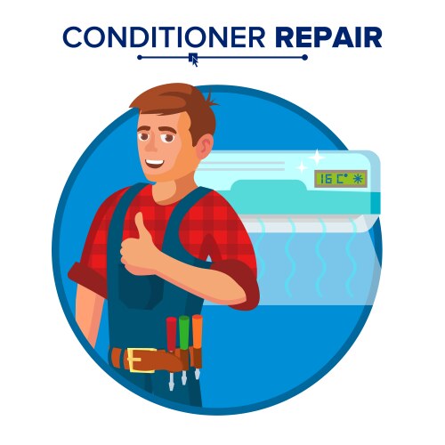 Air Conditioner Repair Man Cartoon Vector Images (over 280)
