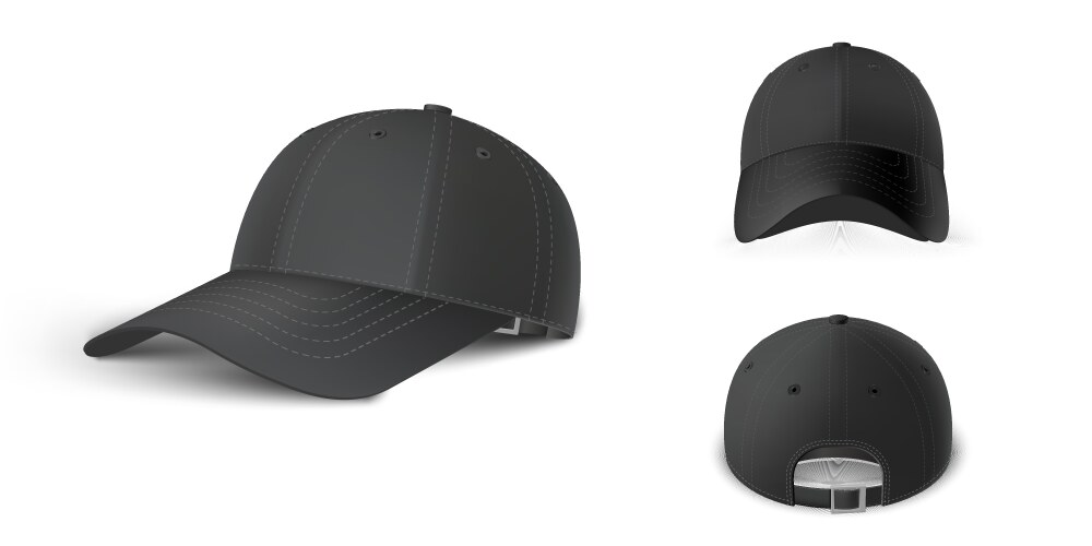 Caps Mockup Front and Back Vector Images (over 490)