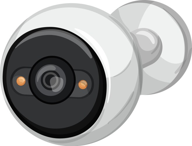 Cctv security camera cartoon Royalty Free Vector Image