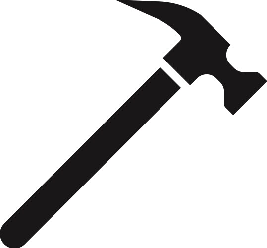 Hand hammer icon Royalty Free Vector Image - VectorStock