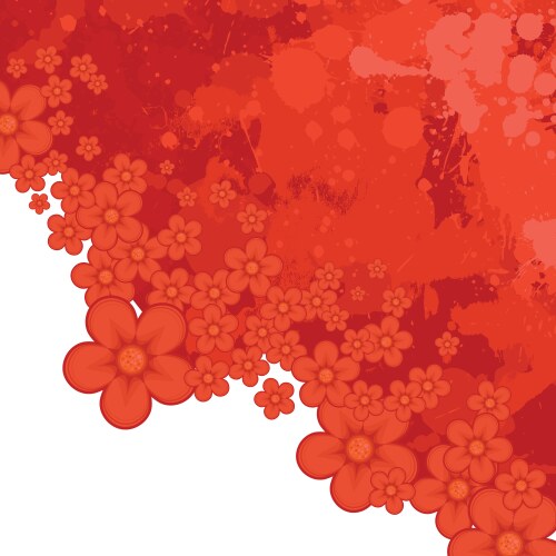 Abstract floral print Royalty Free Vector Image