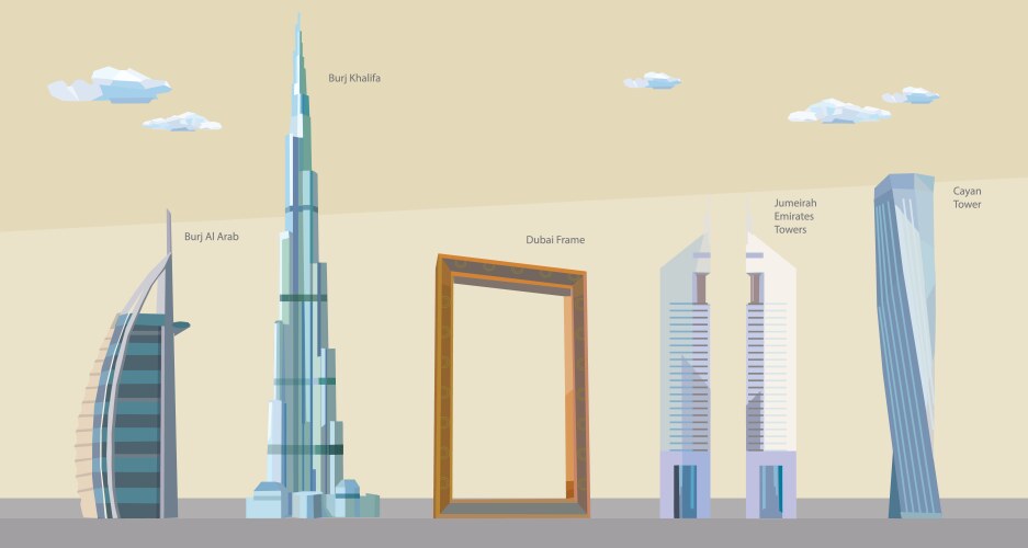 Dubai Frame Vector Images (over 360)