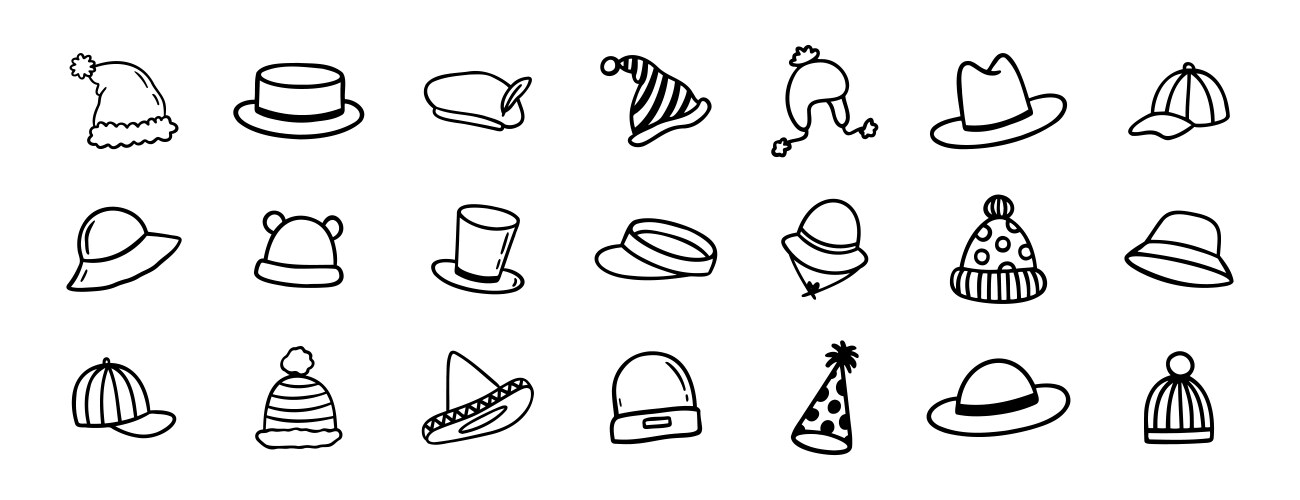 Hat Outline Vector Images (over 120,000)