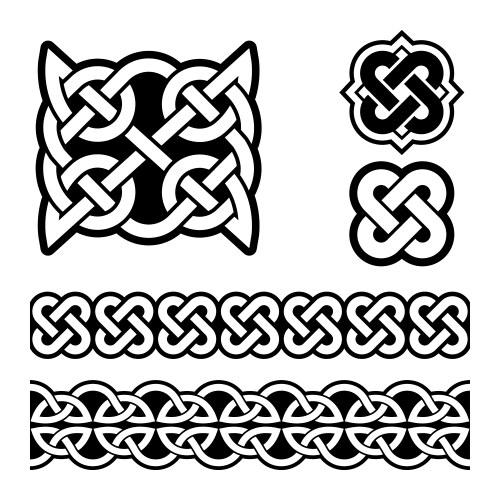 Celtic irish knots seamless pattern Royalty Free Vector