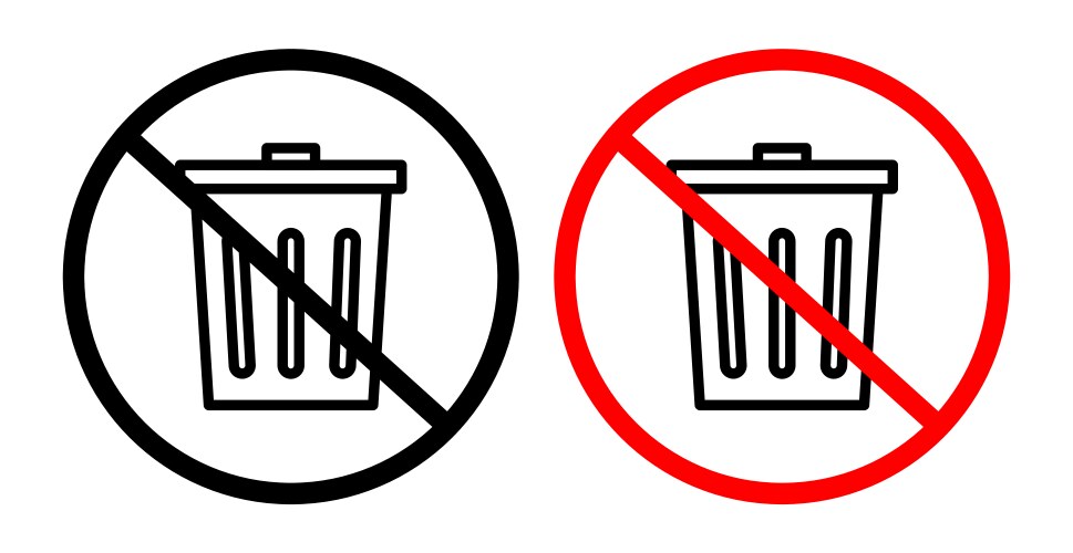 Dont throw rubbish sign Vector Images & Graphics for Commercial Use ...