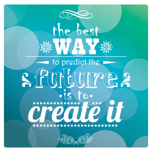 Colourful inspirational quote Royalty Free Vector Image