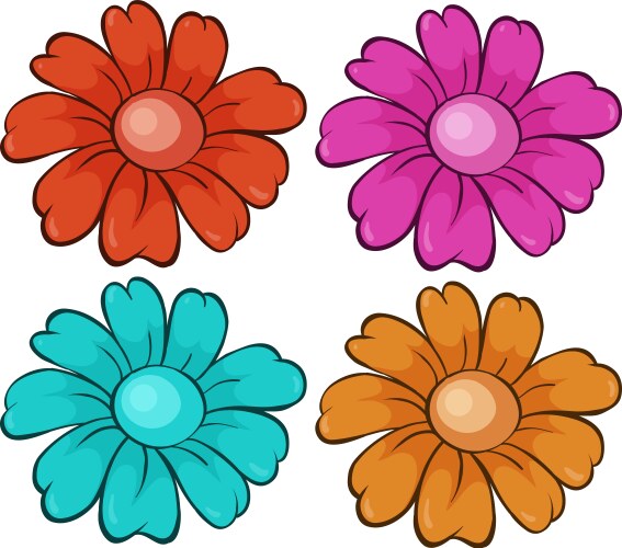 Flower theme image 1 Royalty Free Vector Image