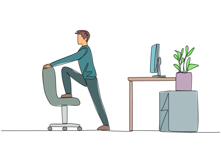 Solution strategy concept one single line drawing Vector Image