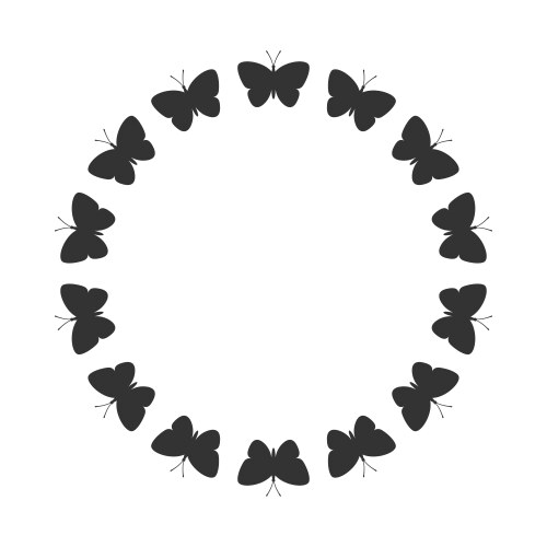 Butterfly Border Vector Images (over 9,500)