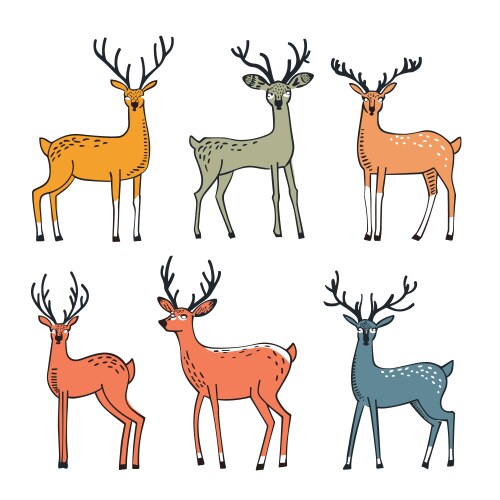 Cartoon Deer Stag Vector Images (over 3,600)