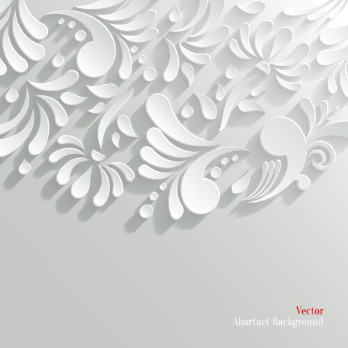 Seamless floral ornament on background wallpaper Vector Image