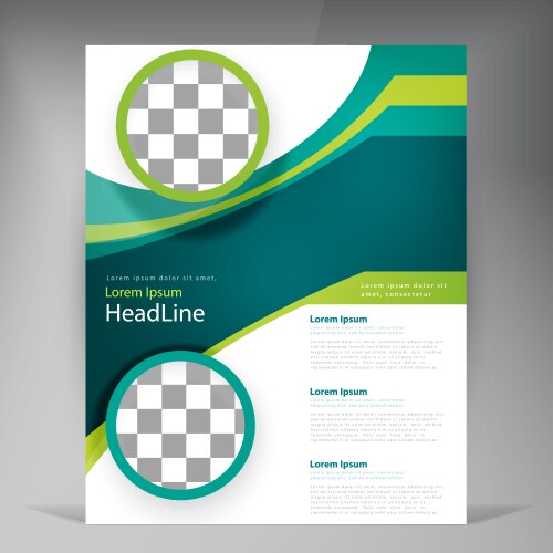 Abstract template design flyer cover Royalty Free Vector