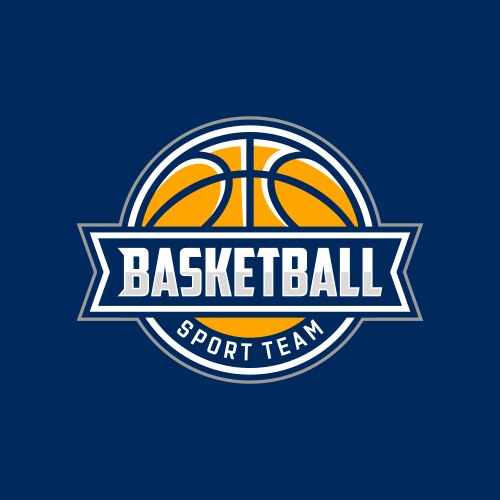 Volleyball logo design template emblem Royalty Free Vector