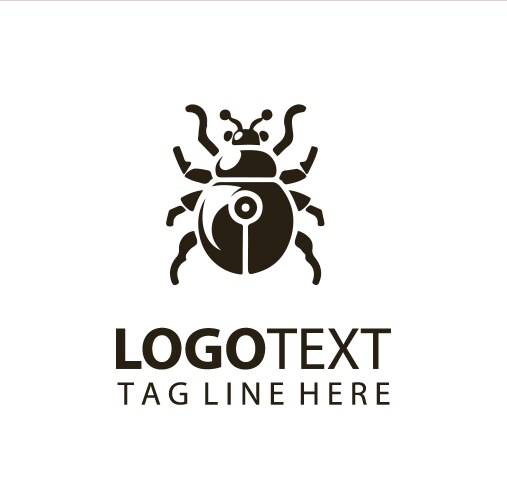 Bug logo Royalty Free Vector Image - VectorStock