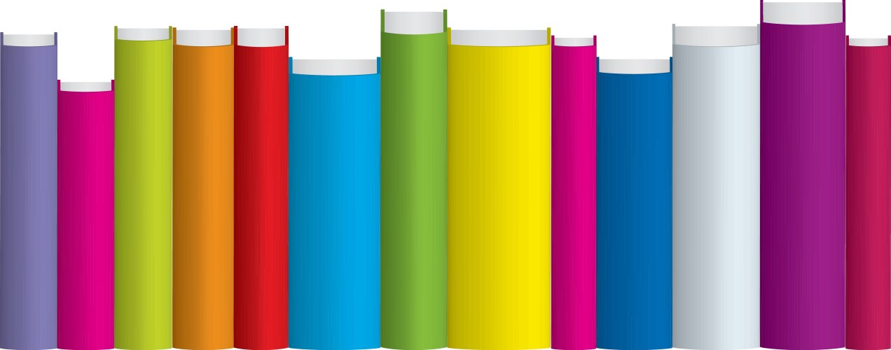 Colorful books Royalty Free Vector Image - VectorStock