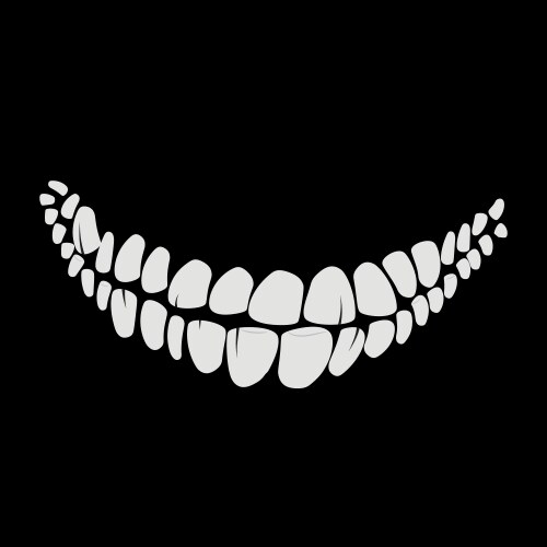 Fangs of vampire Royalty Free Vector Image - VectorStock