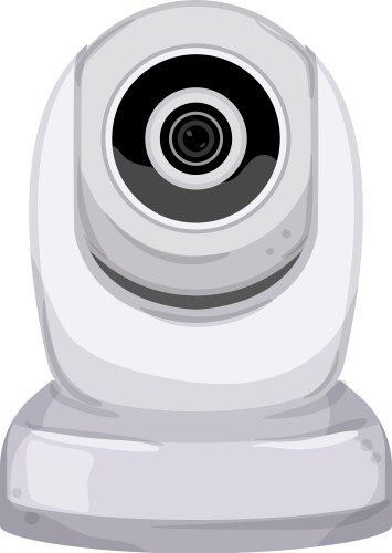 Cctv security camera cartoon Royalty Free Vector Image