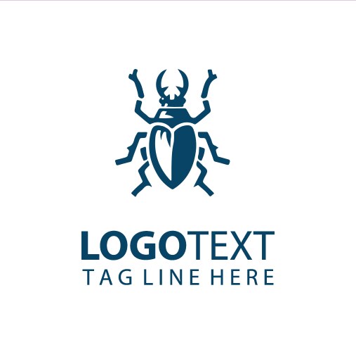 Bug logo Royalty Free Vector Image - VectorStock