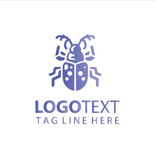 Bug logo Royalty Free Vector Image - VectorStock