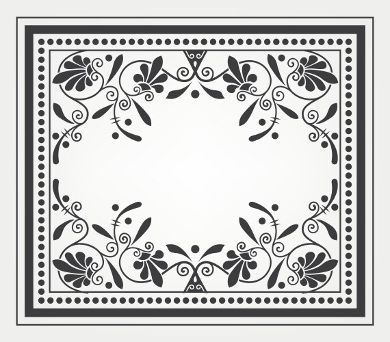 Flourish border corner and frame collection Vector Image