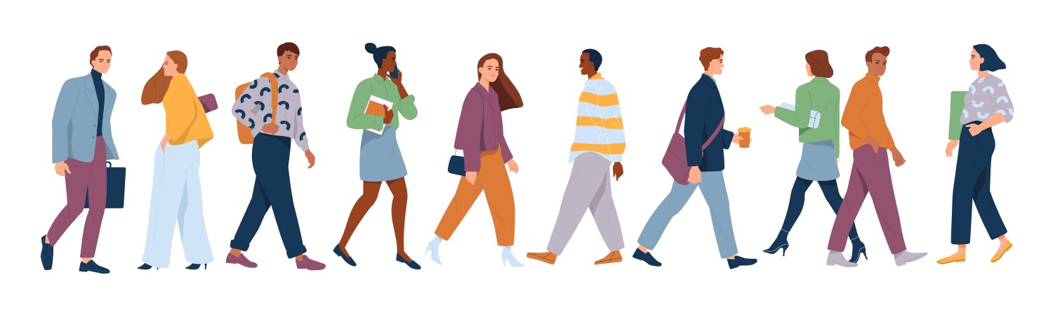 People Standing Side View Vector Images (over 2,900)