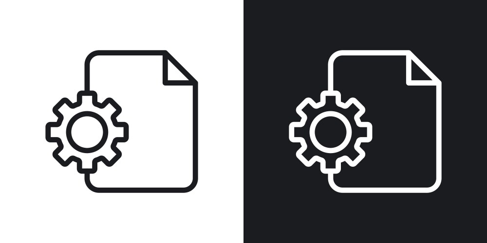 Project management icon set folder assignment Vector Image