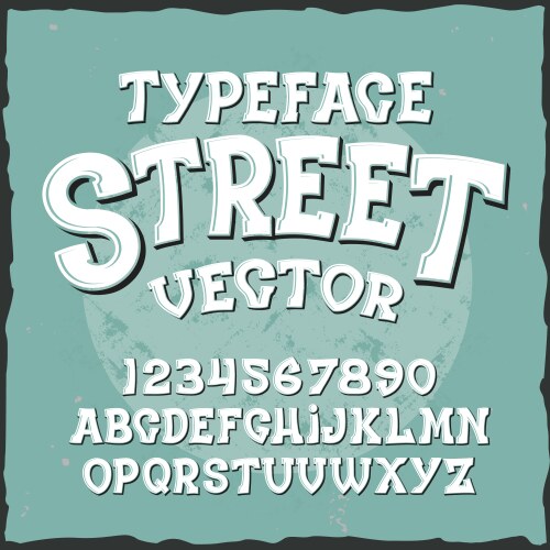 Good handcrafted font for any label design Vector Image