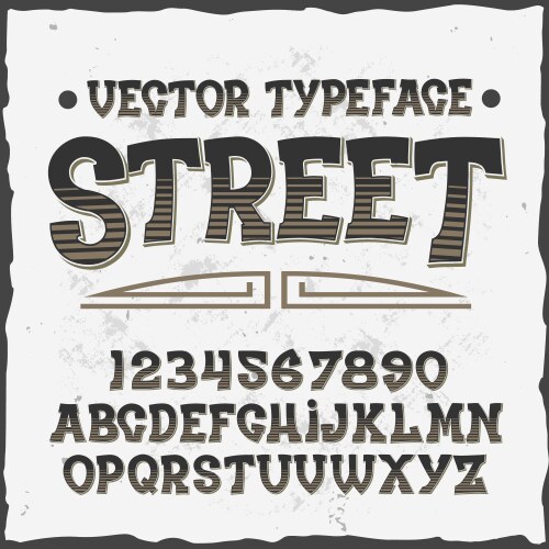 Good handcrafted font for any label design Vector Image