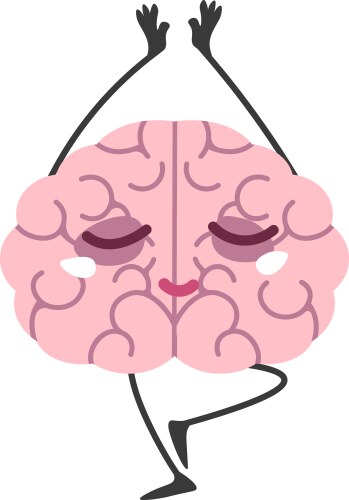 Emoji human brain faces and emotions brainy Vector Image
