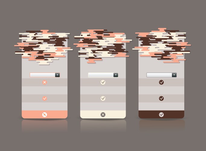 Price list widget with 3 payment plans for online Vector Image